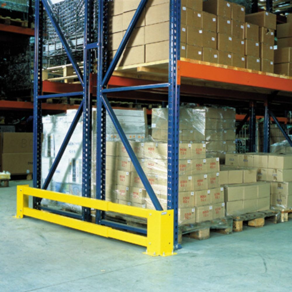Traverse de protection télescopique simple face pour racks de stockage