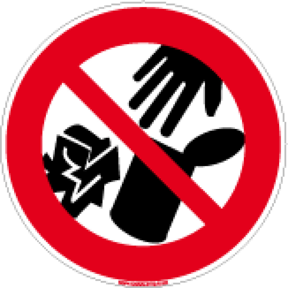 Panneau rond interdition de jeter des déchets