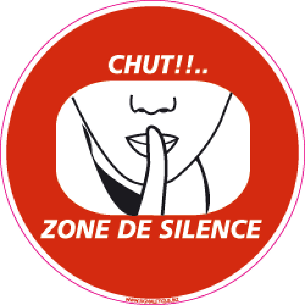 Panneau De Zone De Silence Imprimable Printable Quiet Sign Etsy