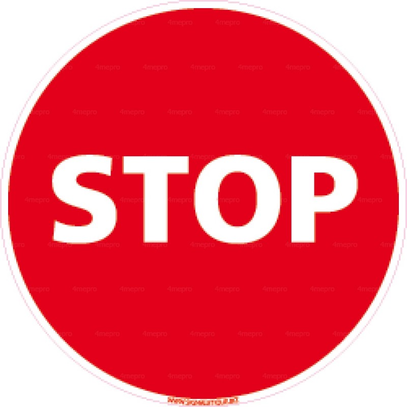 Panneau stop pour professionnels