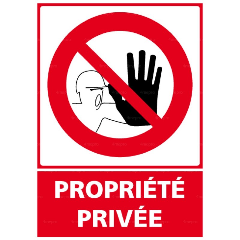 Panneau propriété privée