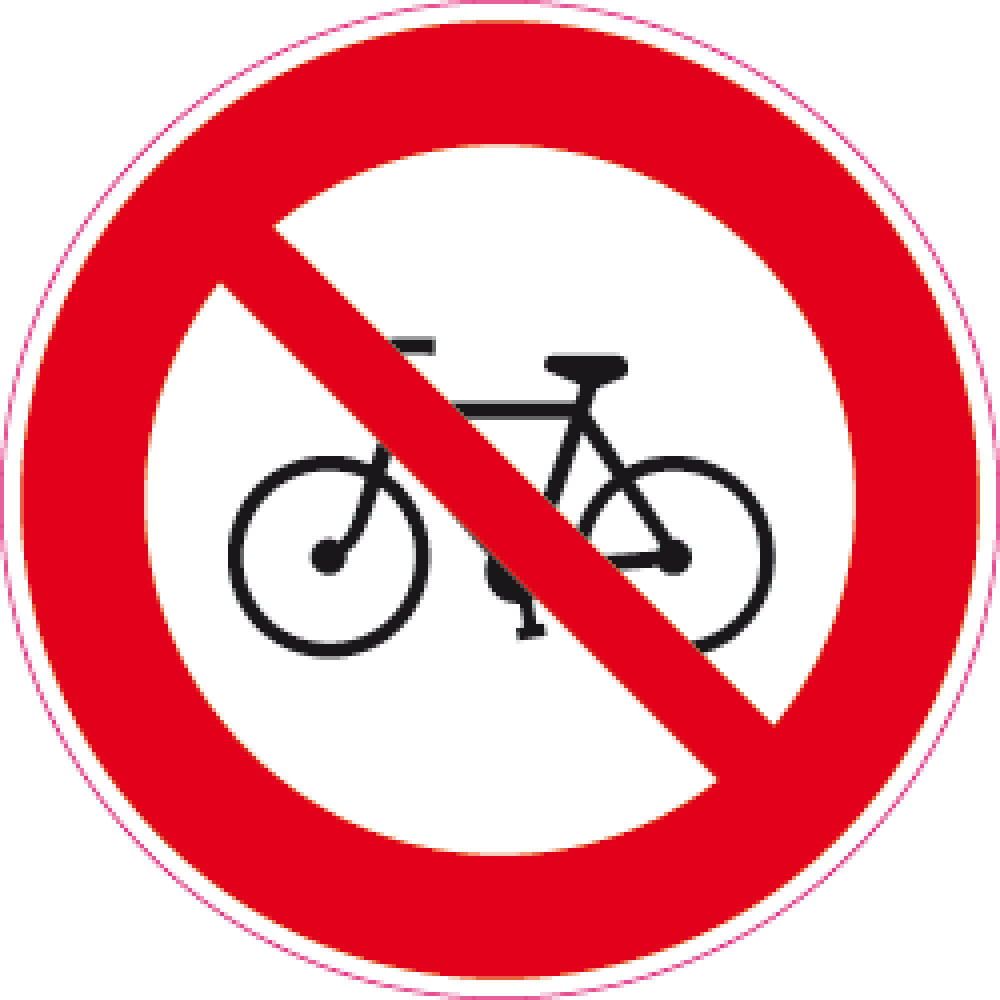 Panneau rond Interdit aux vélos 2 - 4mepro Panneau rond Interdit aux vélos 2 - 4mepro