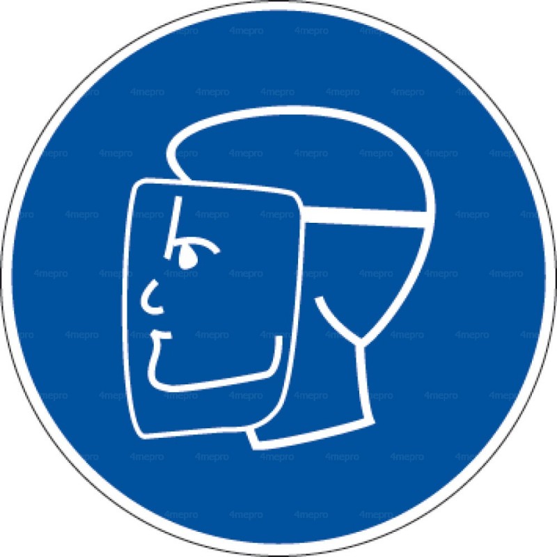 Panneau rond Protection du visage - 4mepro