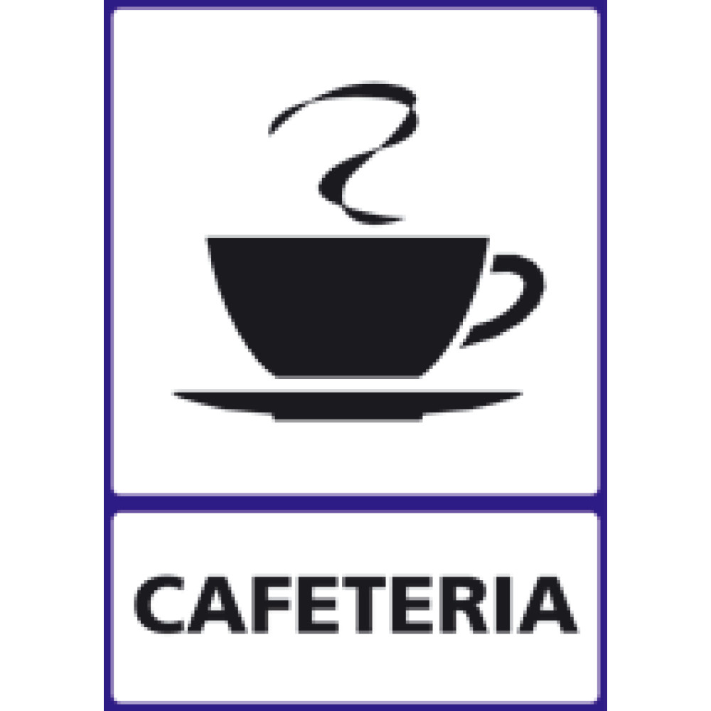 Panneau Cafétariat avec pictogramme