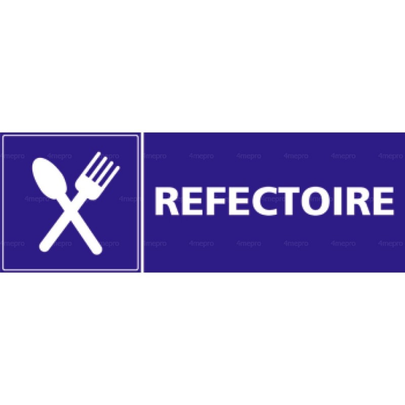 Panneau Réfectoire avec pictogramme