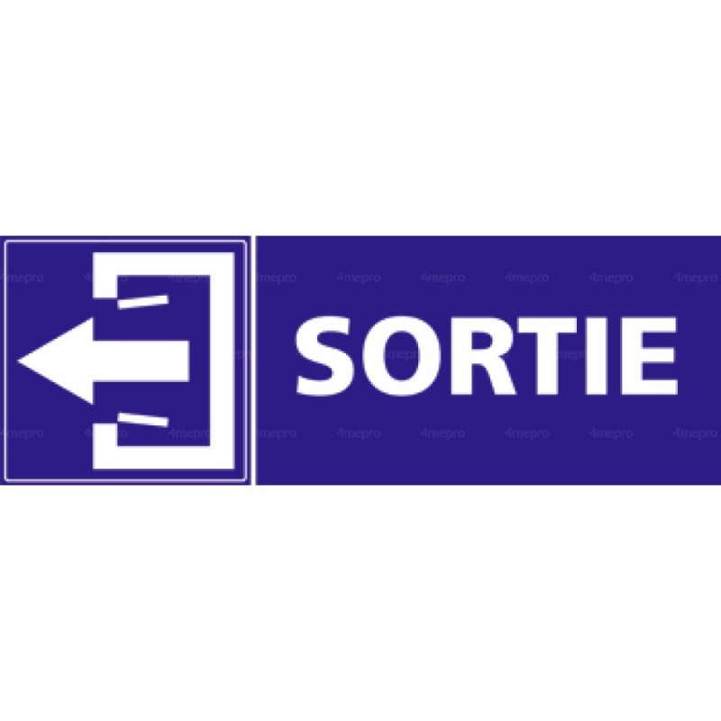 Panneau Sortie avec pictogramme