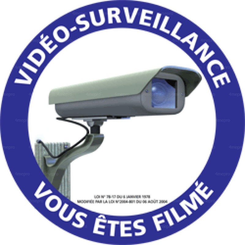 Panneau de signalisation Video surveillance vous êtes filmés 3 Panneau de signalisation Video surveillance vous êtes filmés 3