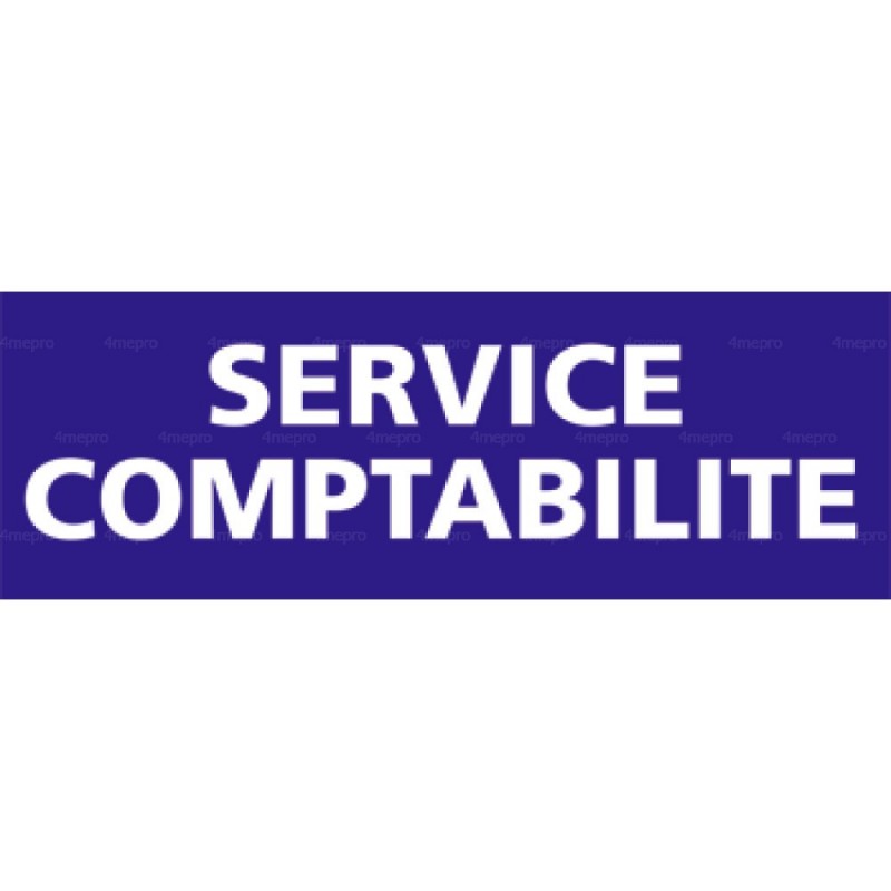Panneau rectangulaire Service comptabilité