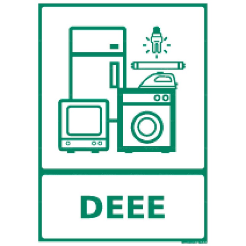 Panneau DEEE avec pictogramme