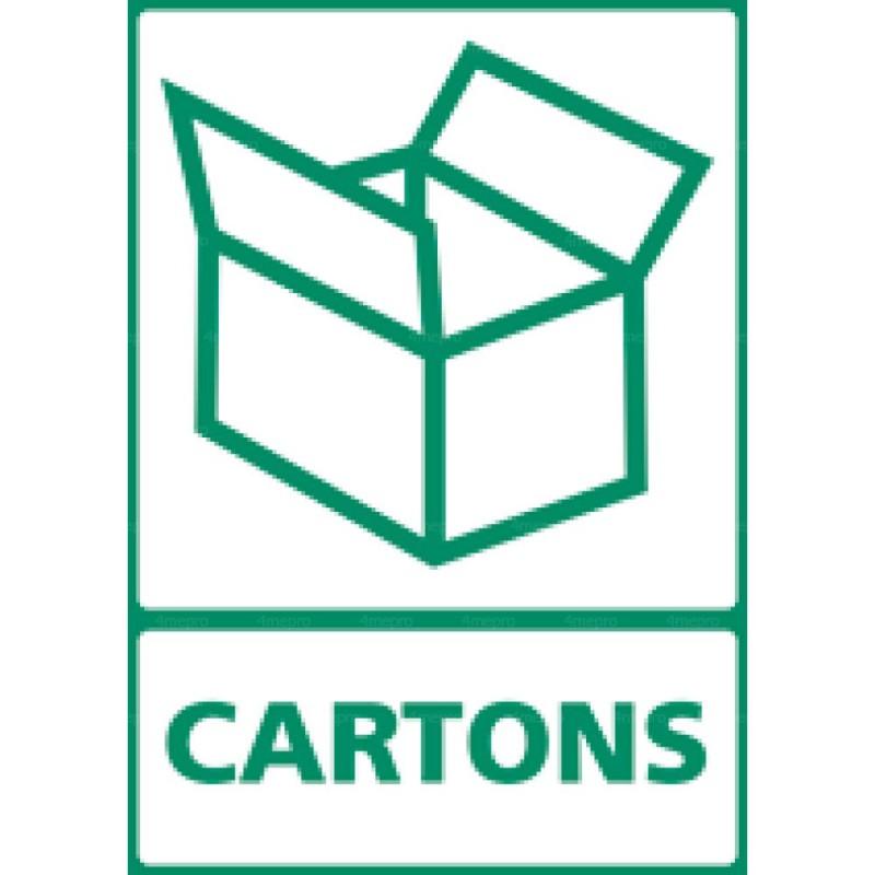 Panneau Cartons avec pictogramme