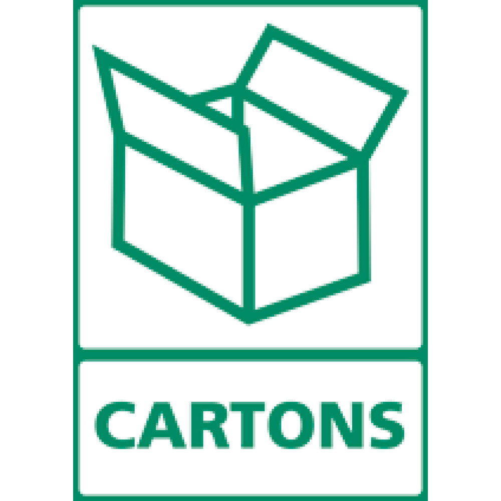 Panneau Cartons avec pictogramme