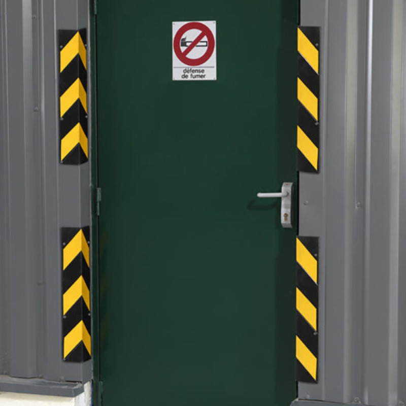 Plaques de protection bicolore d'angle murale