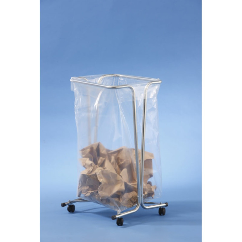 Support sac poubelle sur roulettes - 110 litres