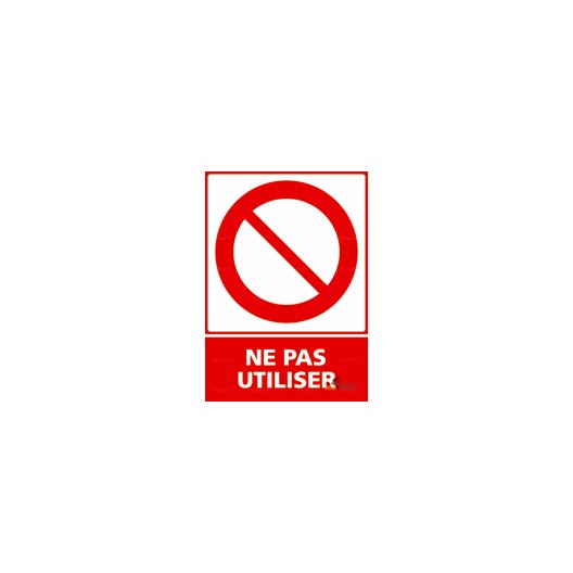 Panneau vertical Ne pas utiliser - 4mepro