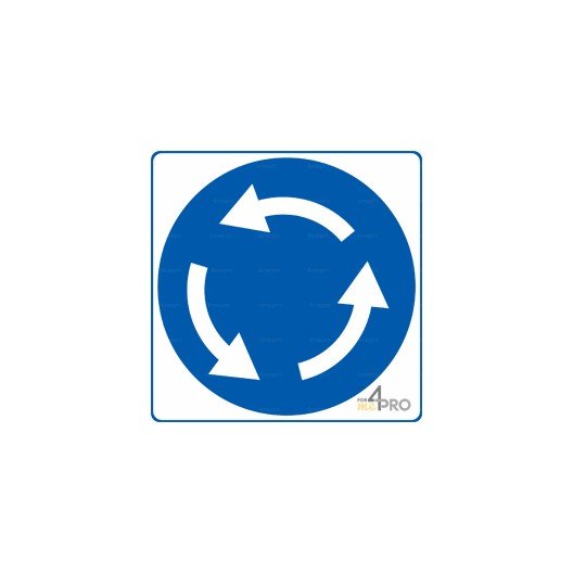 Panneau rond point - Sens de circulation autour du rond point Panneau rond point - Sens de circulation autour du rond point